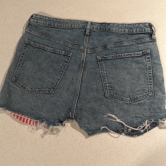 Old Navy | Shorts | Patriotic Denim Cutoffs American Flag Pockets ...